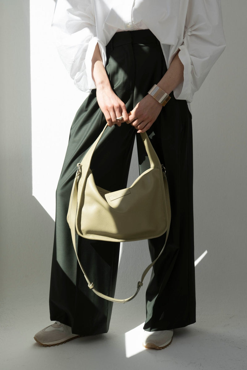 BRIOCHE BAG maxi fern - silver - Made in Italy – TIEFENBACHER LEHMANN